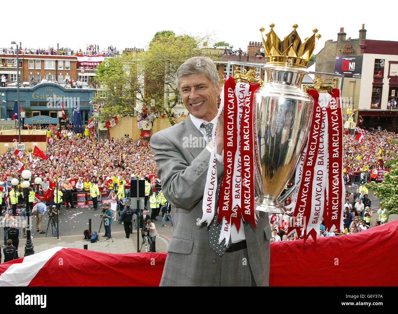 Arsenal victory parade Stock Photo - Alamy