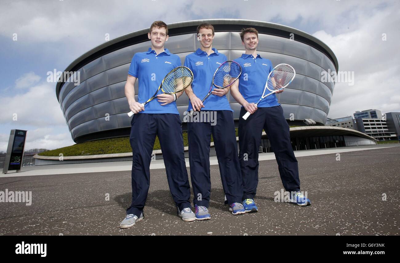 Team scotland squash team announcement commonwealth games hi-res stock ...