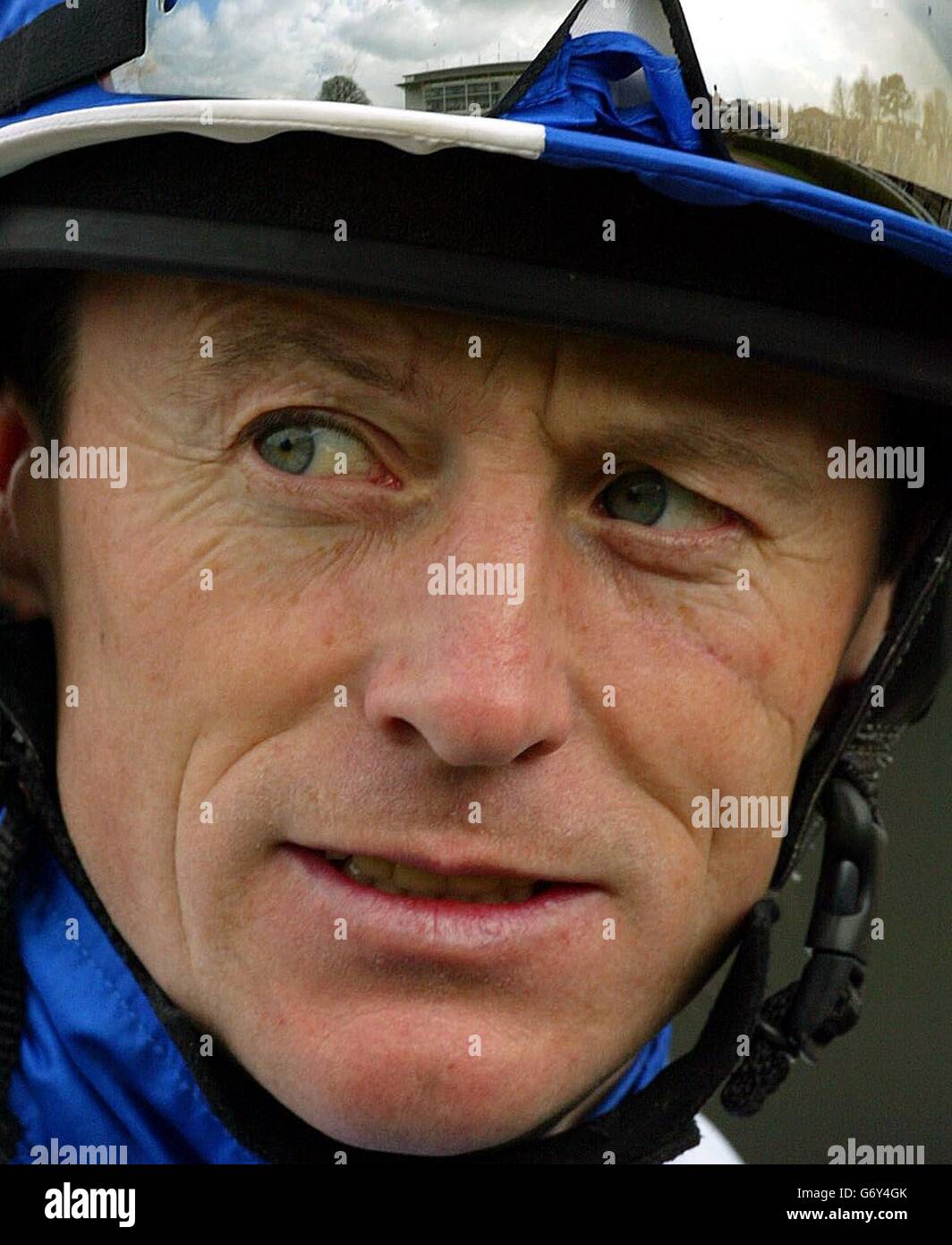 Jockey kieren fallon at the rowley mile racecourse hi-res stock ...