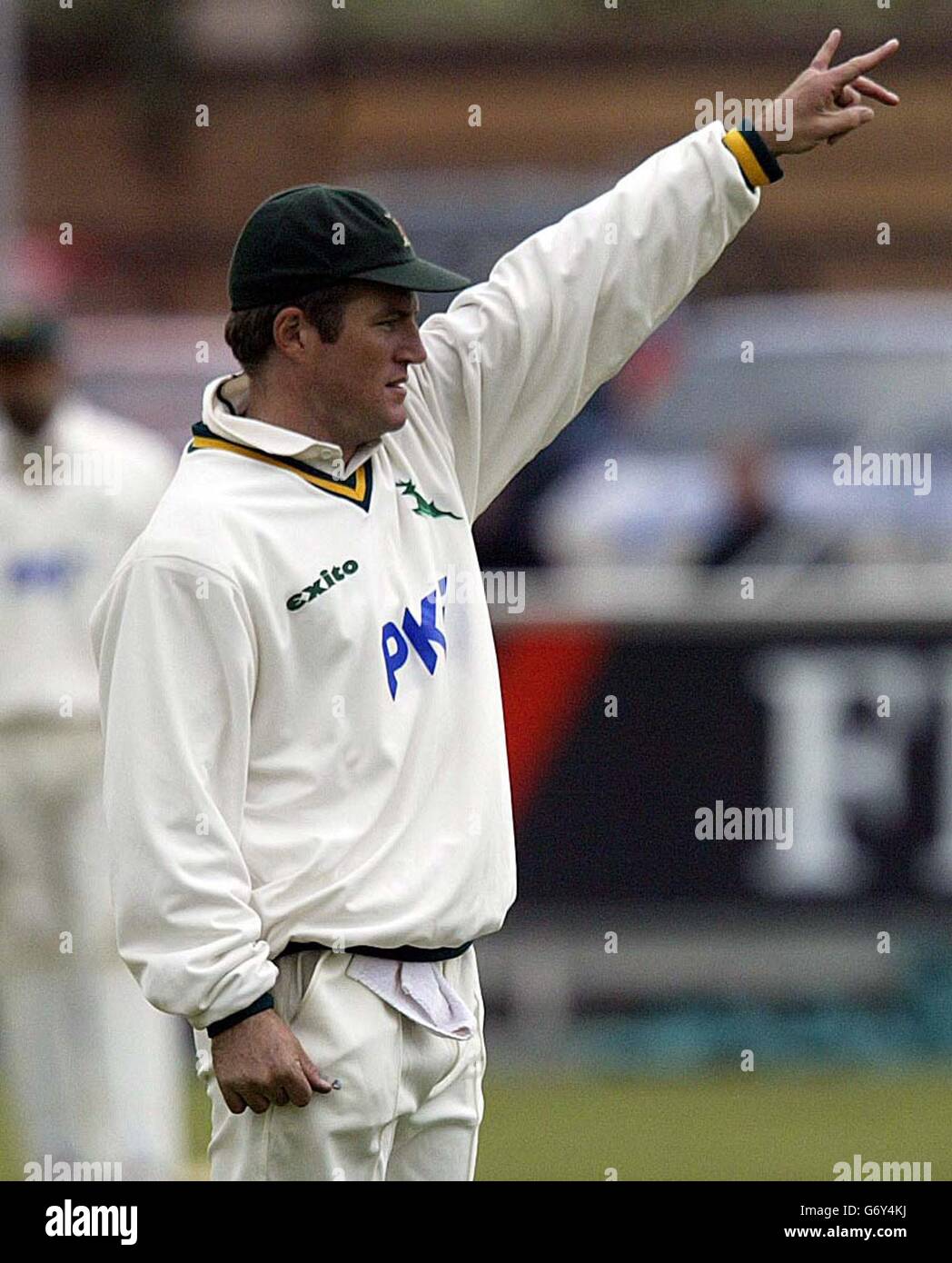 Nottinghamshire's Stuart MacGill leaves the field at the Riverside ...