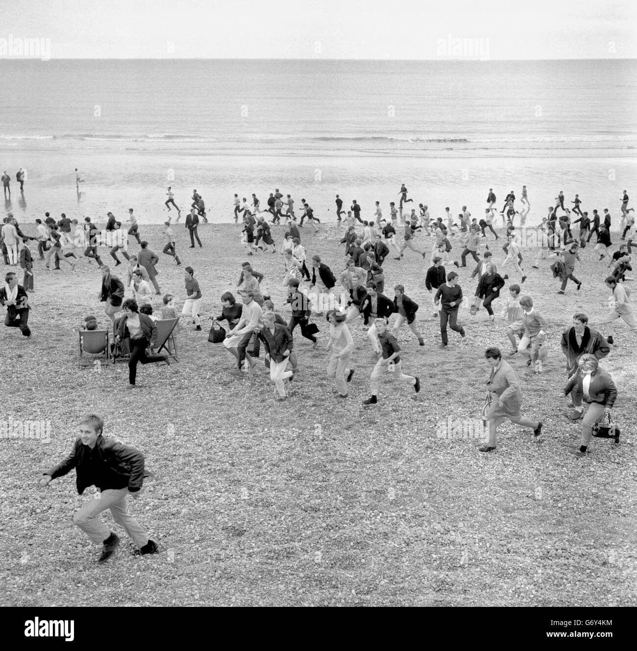 British Crime - Civil Disorder - Mods and Rockers - Hastings - 1964 ...