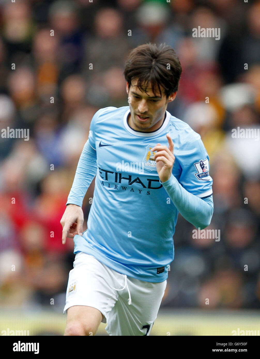 Manchester city david silva goal hi-res stock photography and images ...