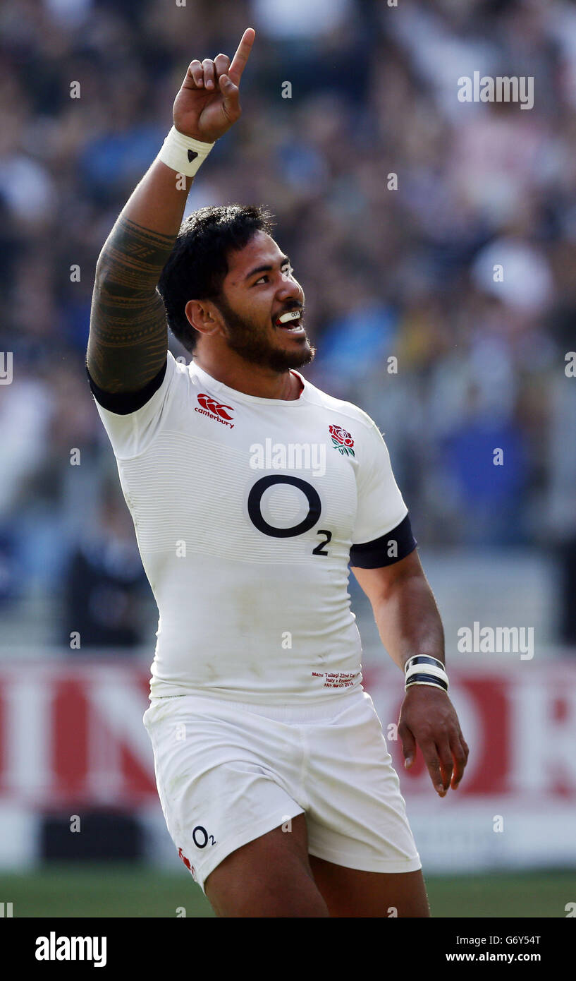 Englands manu tuilagi celebrates scoring hi-res stock photography and ...