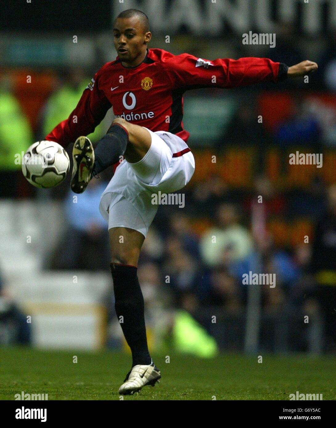 Manchester United's David Bellion in action, during the Barclaycard ...