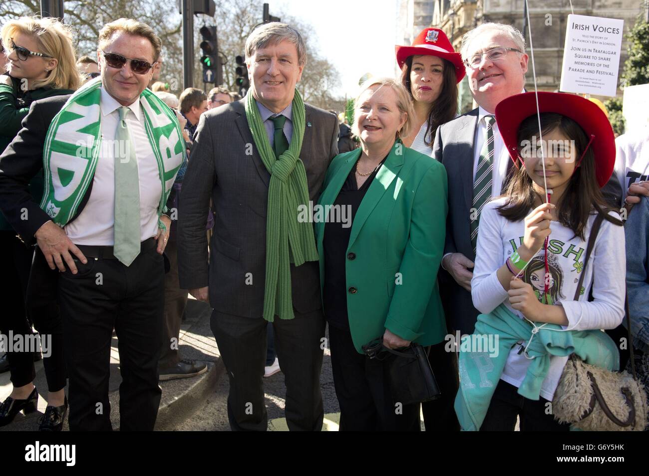Michael Flatley, the Irish Ambassador Dan Mulhall and his wife and ...