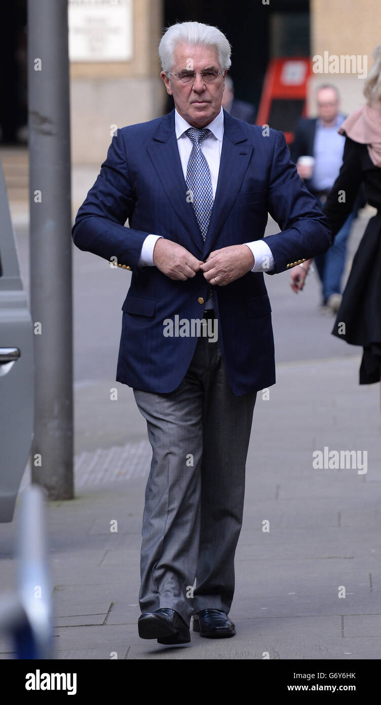 Publicist Max Clifford, 70, from Hersham in Surrey, arrives at ...