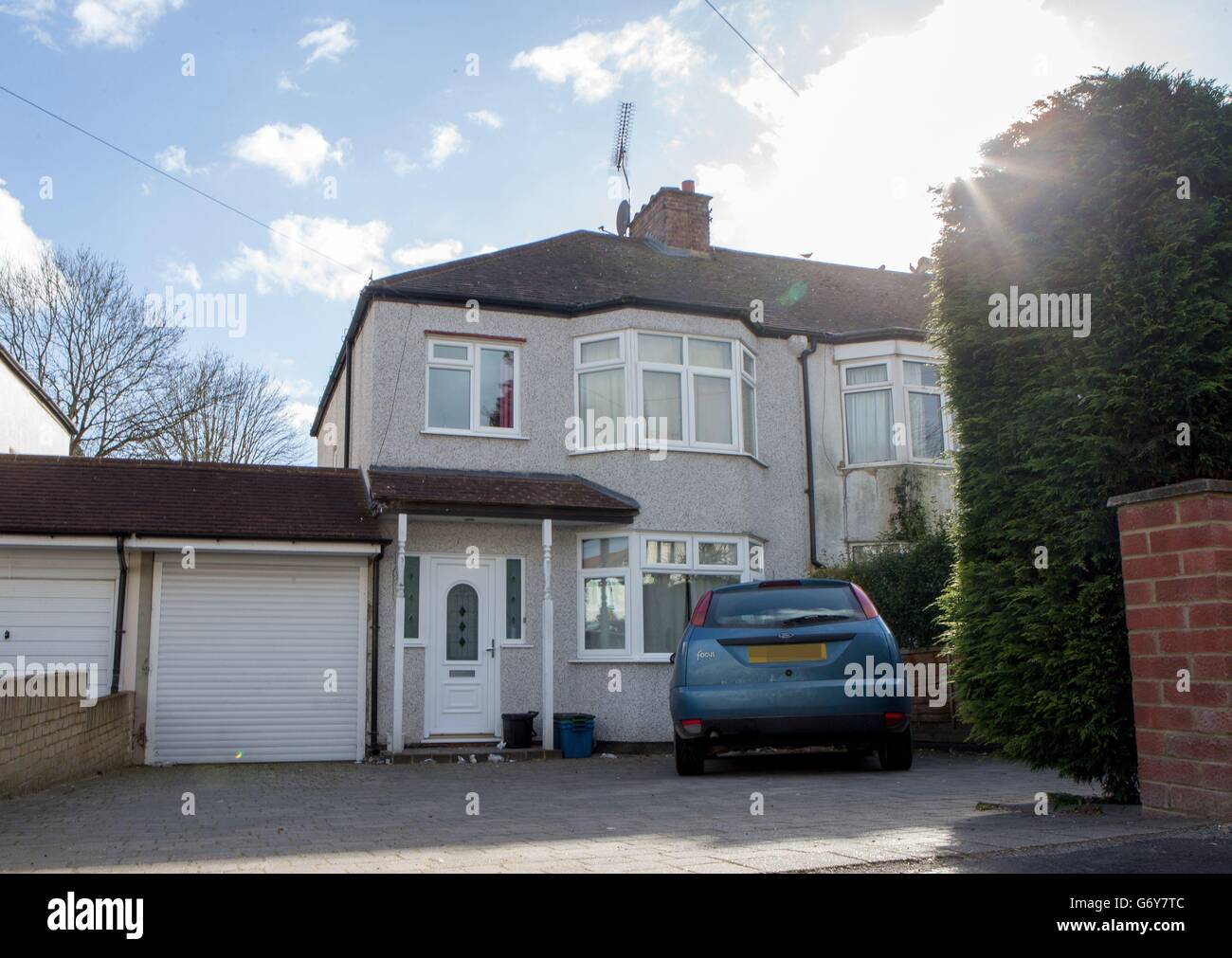 NUMBER PLATE PIXELATED BY THE PA PICTURE DESK The home of car mechanic ...