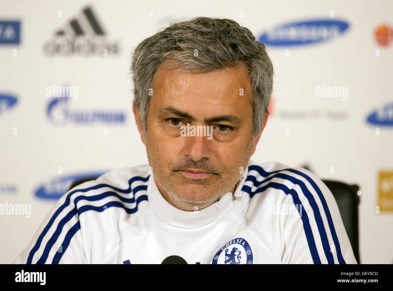 Soccer - Chelsea Press Conference - Cobham Training Ground Stock Photo ...