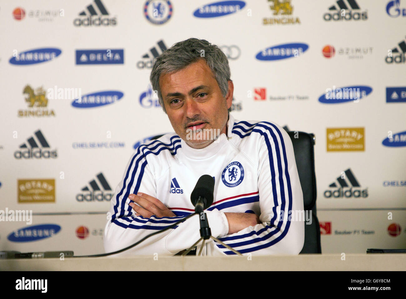 Soccer - Chelsea Press Conference - Cobham Training Ground Stock Photo ...