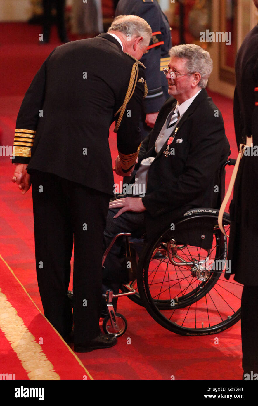 Brian Dickinson from Blackpool is made a Member of the Order of the ...