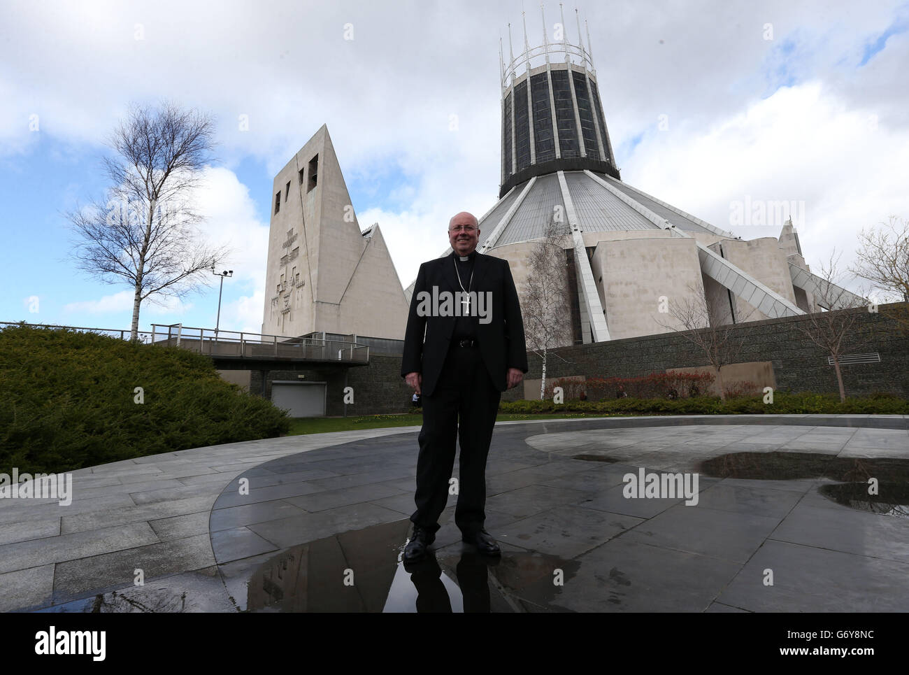 Most Rev Malcolm McMahon at Liverpool Metropolitan Cathedral as he is ...