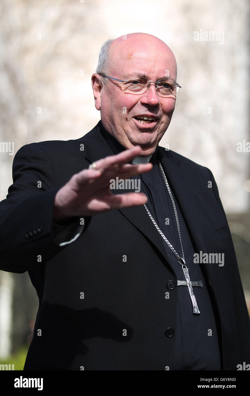 Most Rev Malcolm McMahon at Liverpool Metropolitan Cathedral as he is ...