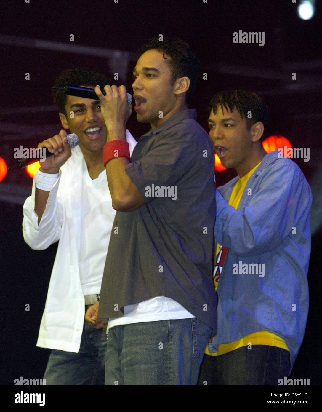 3T perform live on stage during the third annual Fox Kids Planet Live ...