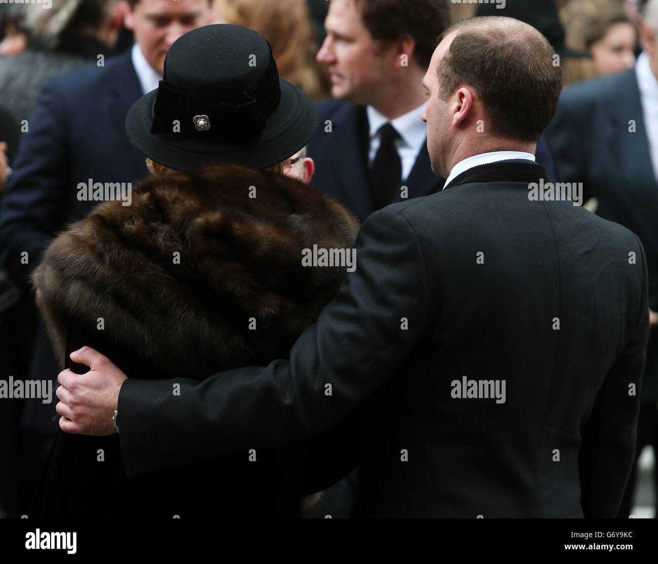 Lord Ballyedmond funeral Stock Photo - Alamy