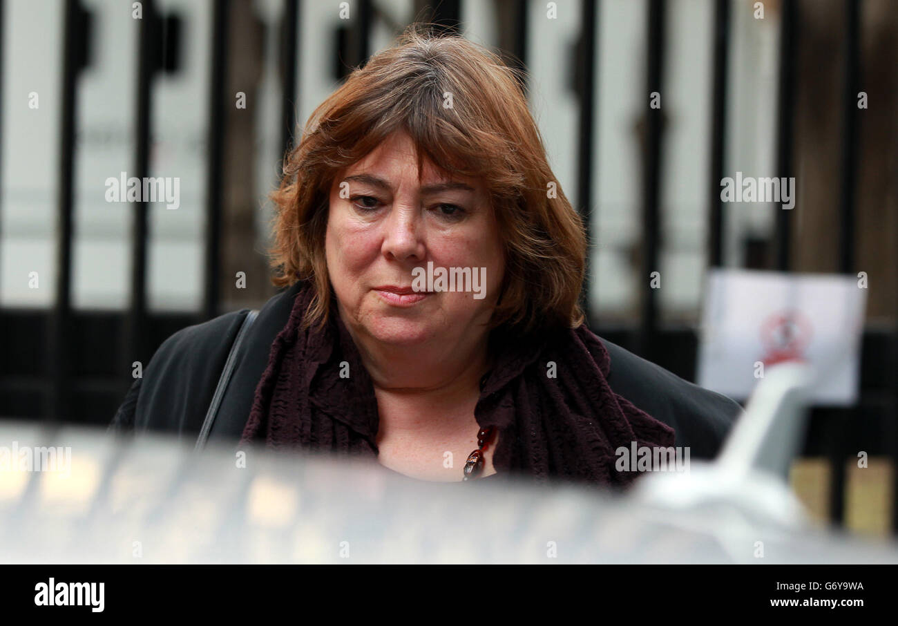 Casting director Debbie McWilliams leaves Southwark Crown Court, London ...