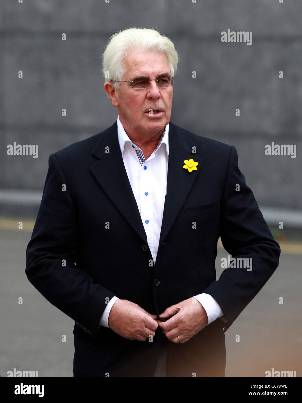 Publicist Max Clifford leaves Southwark Crown Court, London where he is ...