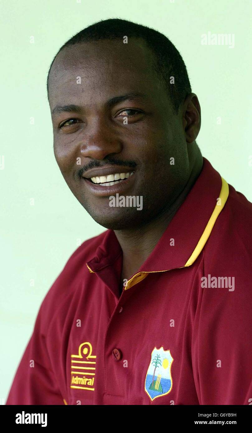 Brian Lara. West Indian captain Brian Lara Stock Photo - Alamy
