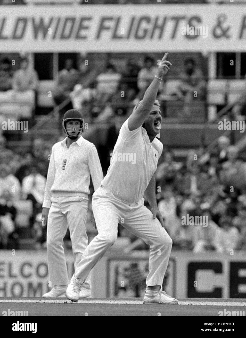 Cricket b w black white ian botham hi-res stock photography and images ...