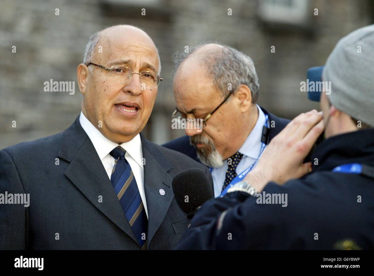 Dr Nabil Shaath, Palestinian Authorty, arrives in Dublin, Ireland, for ...
