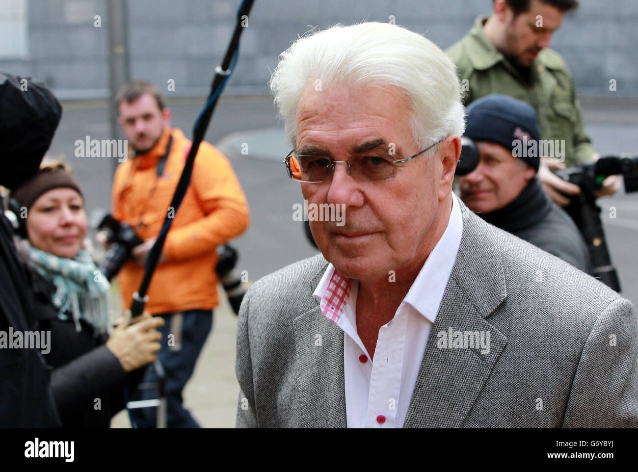 Publicist Max Clifford, 70, from Hersham in Surrey, arrives at ...