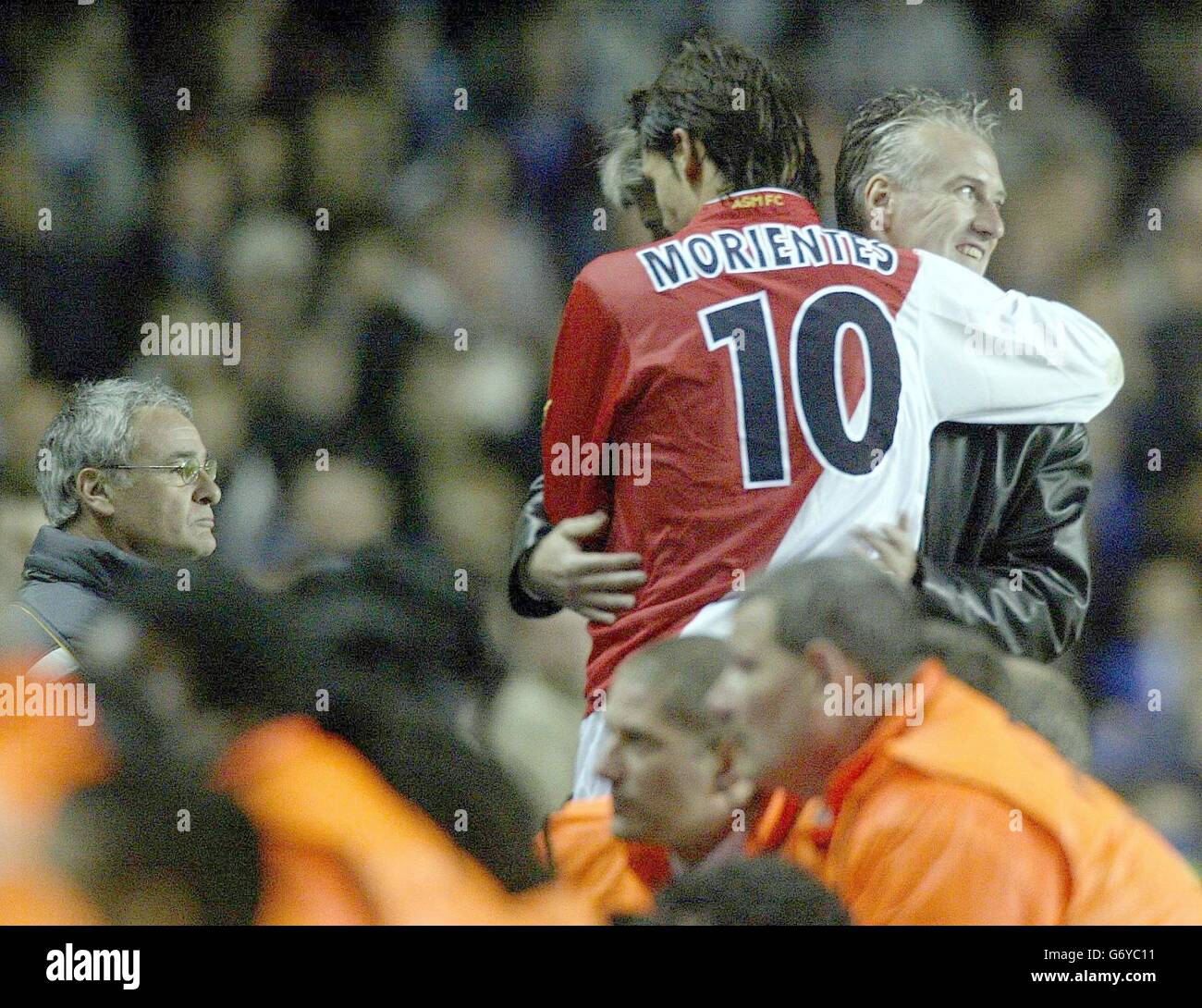 Chelsea v monaco monaco manager didier deschamps hi-res stock ...