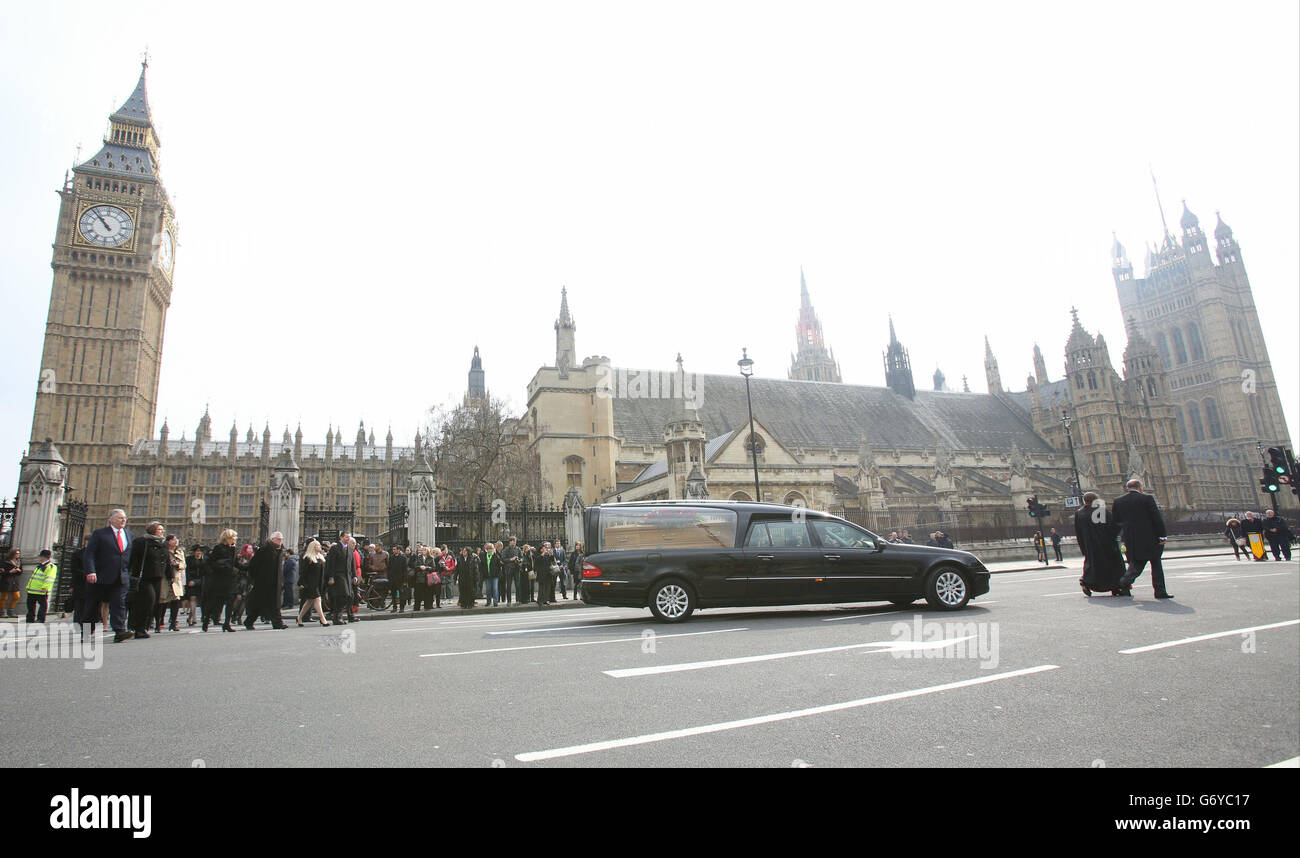 Tony Benn funeral Stock Photo - Alamy