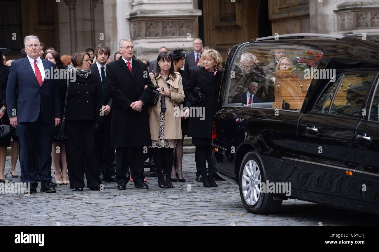 Tony Benn funeral Stock Photo - Alamy