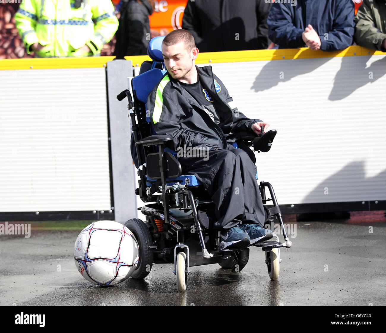 Disability football in fan zone hi-res stock photography and images - Alamy