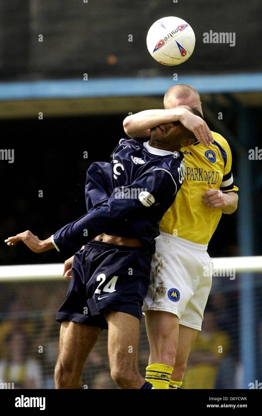Torquays craig taylor clashes with leon constantine of southend hi-res ...