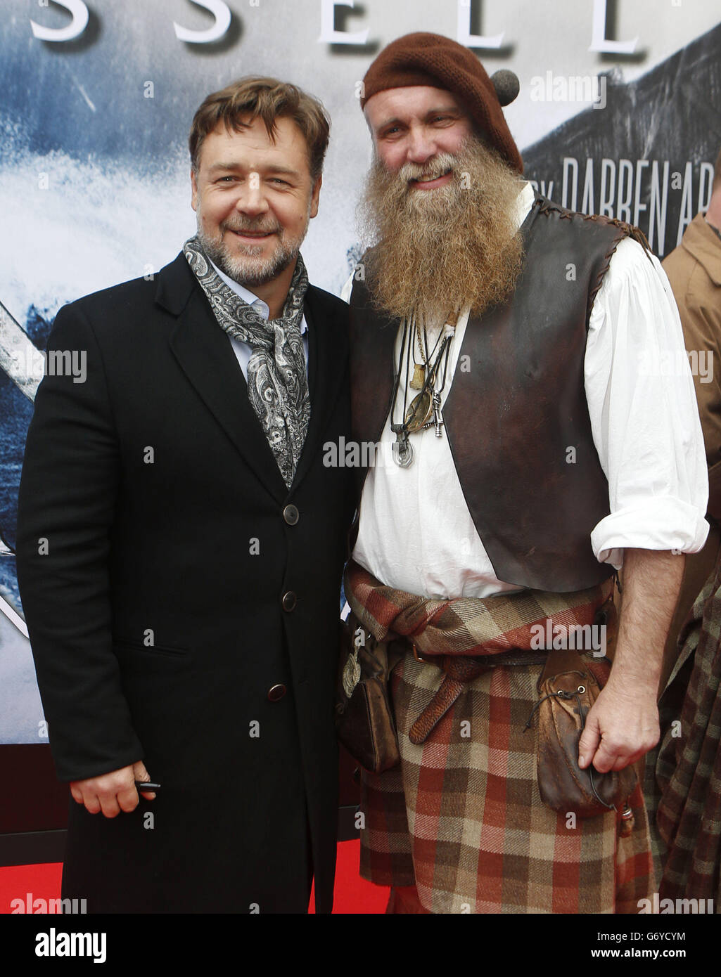 Noah premiere - Edinburgh. Russell Crowe (left) and Charlie Allan ...