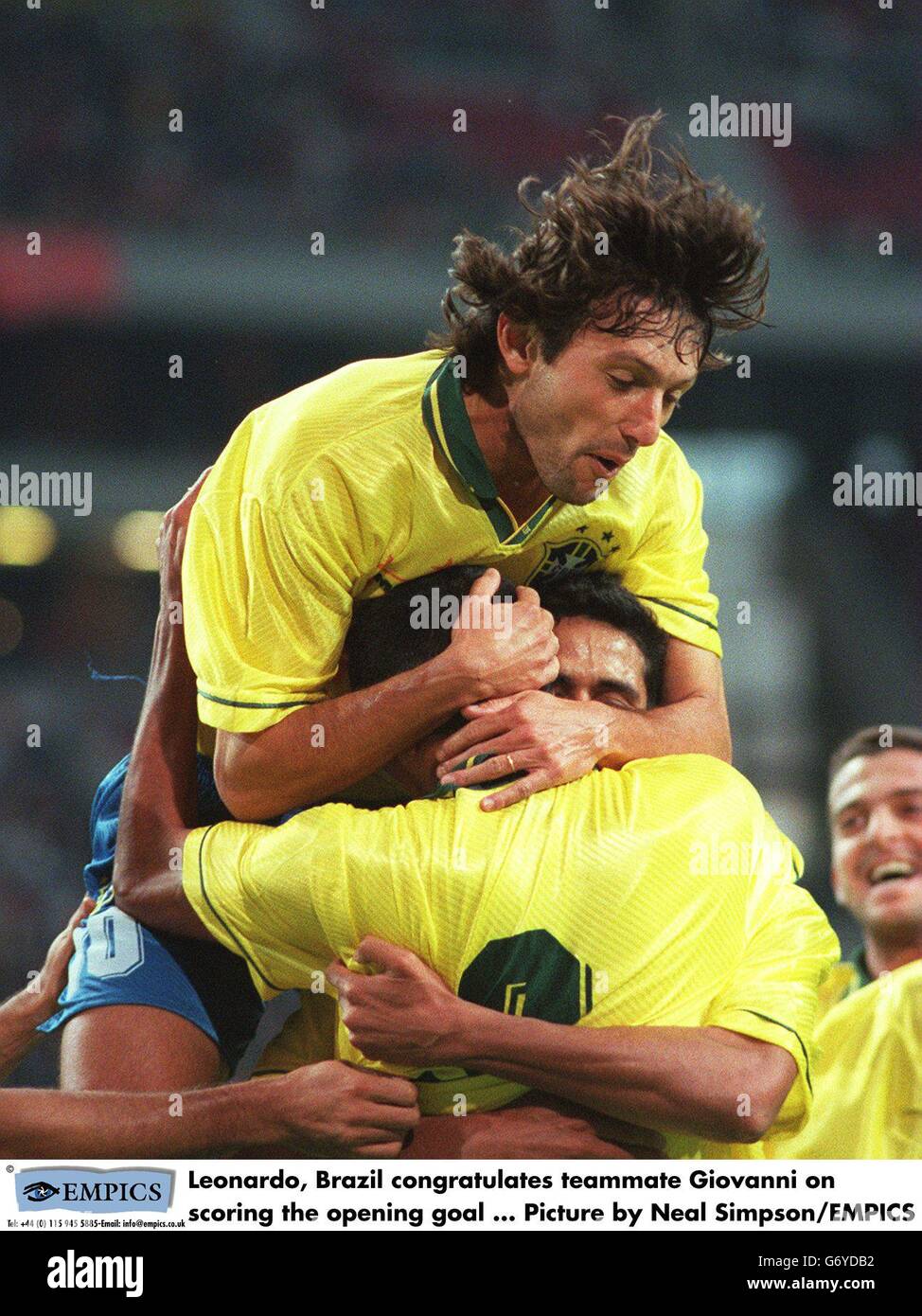 Soccer - Friendly - Holland v Brazil. Leonardo, Brazil congratulates ...