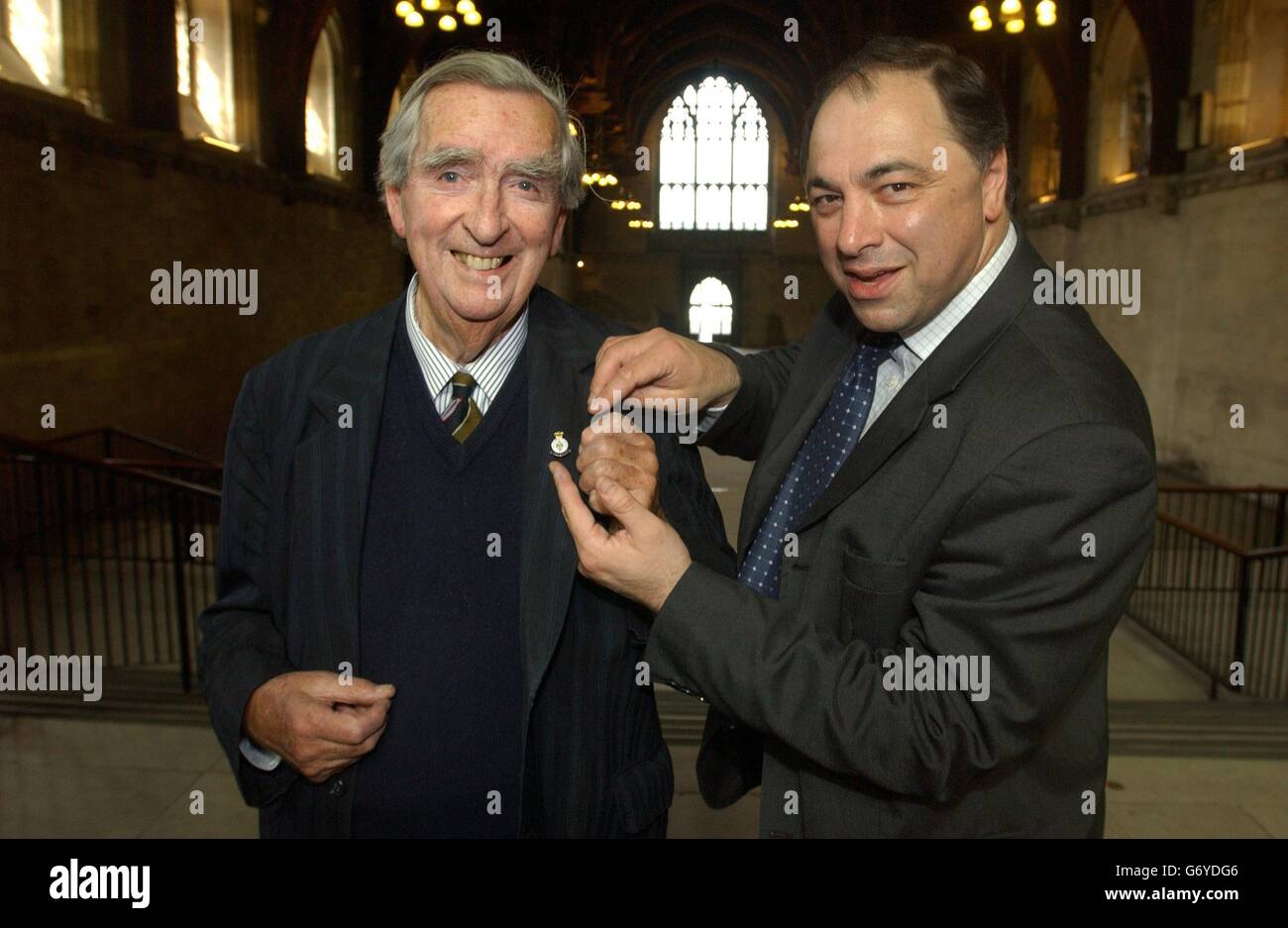 Lord Healey Veterans Badges Stock Photo - Alamy