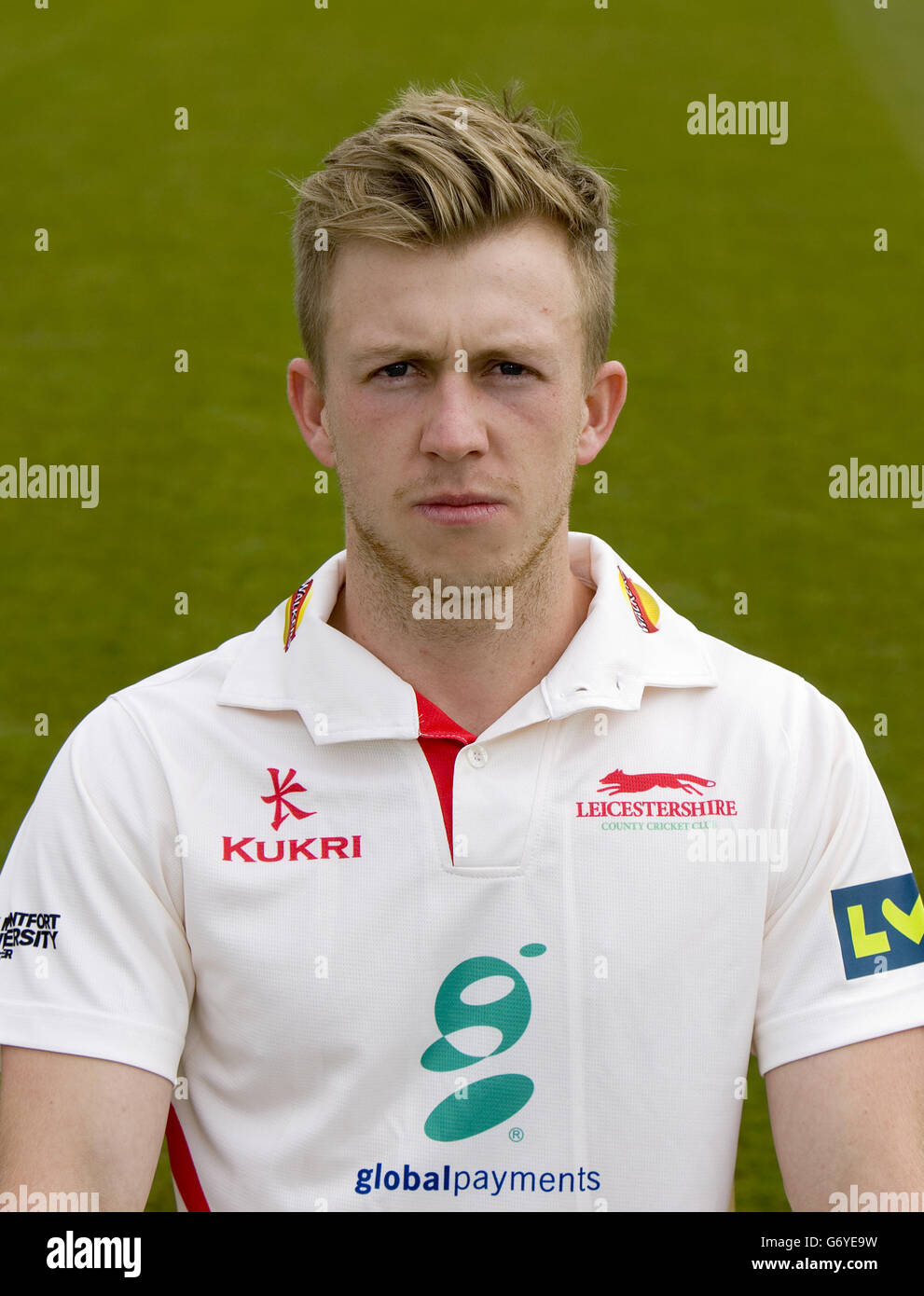 Leicestershires angus robson during a media day at grace road hi-res ...