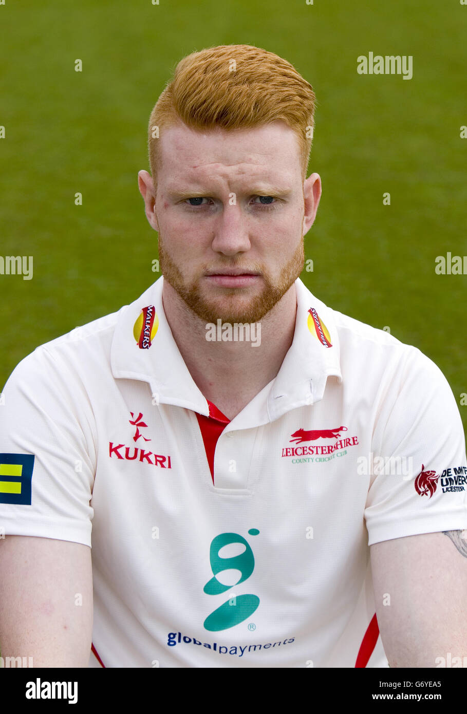 Leicestershire's James Sykes during a media day at Grace Road ...