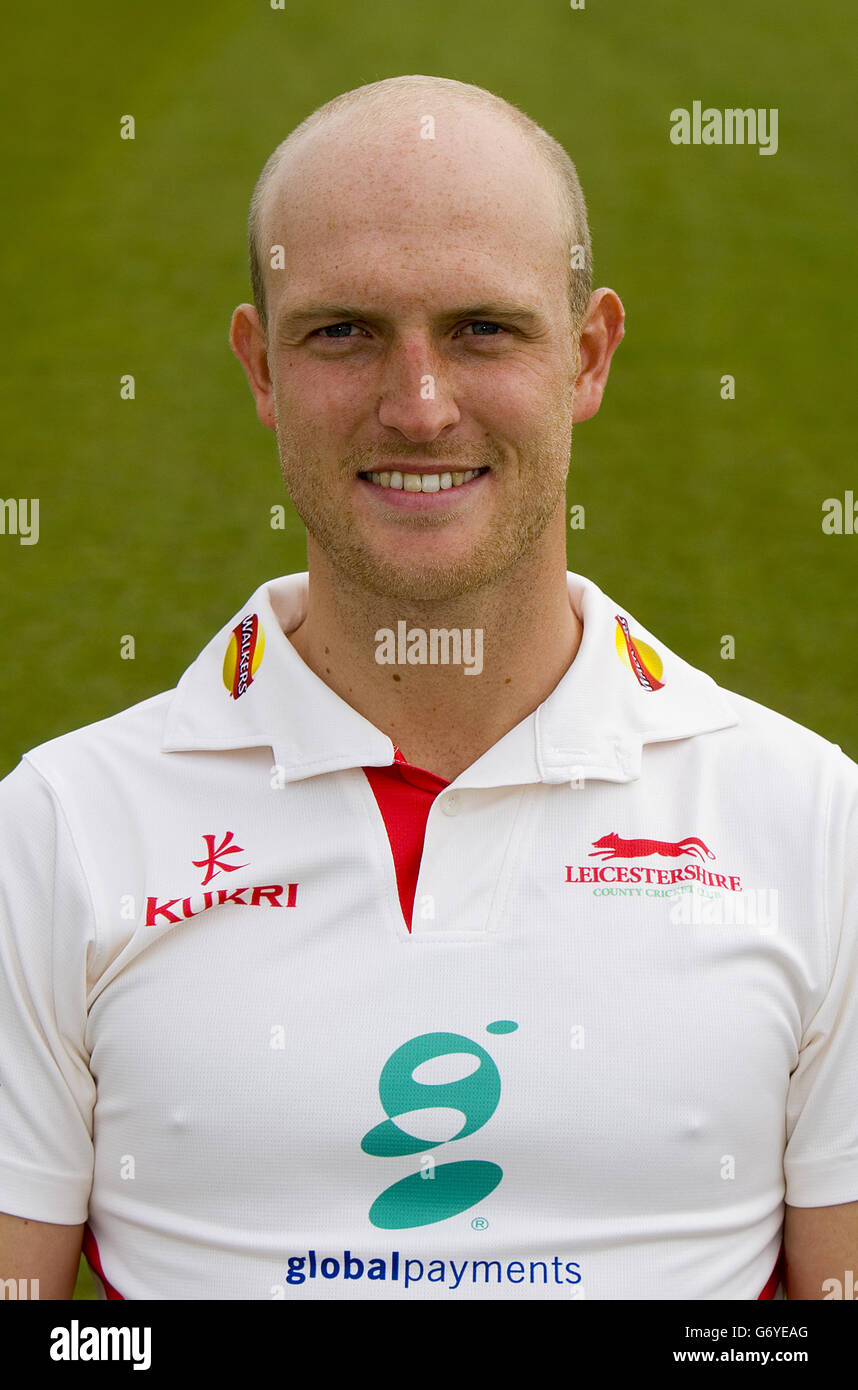 Leicestershire's Michael Thornley during a media day at Grace Road ...