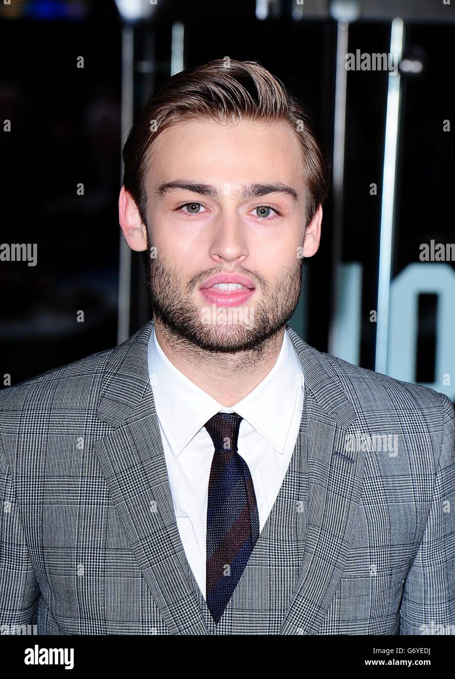 Douglas booth arriving premiere film noah held odeon leicester square ...