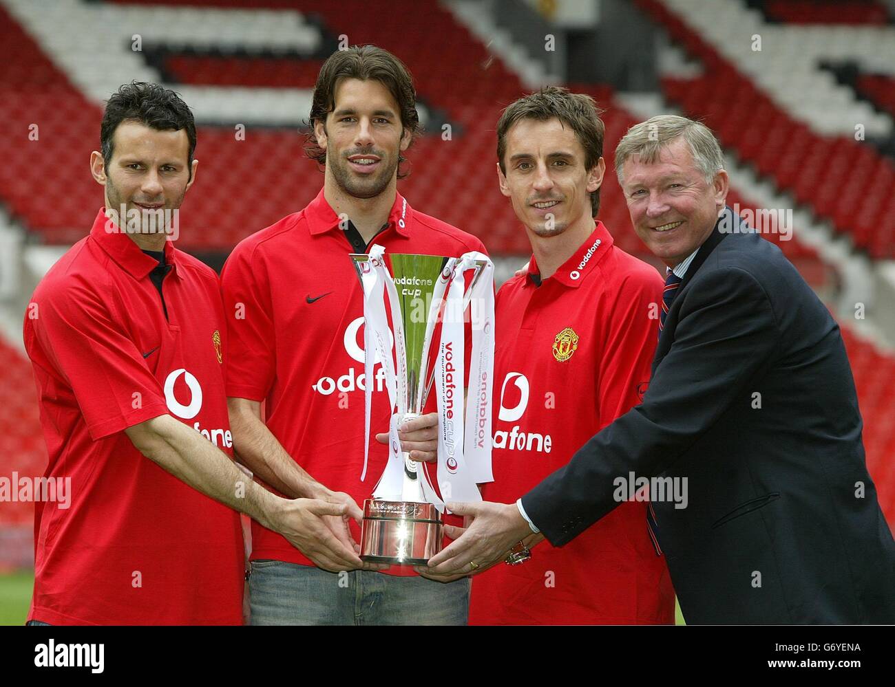 Manchester Utd and the Vodafone Cup Stock Photo - Alamy
