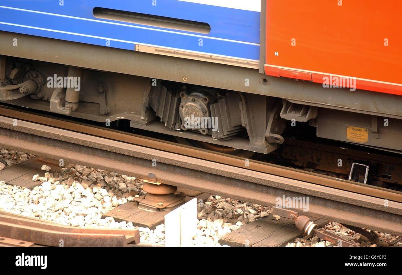 Fourth derailment on tube network in less sixteen months hi-res stock ...