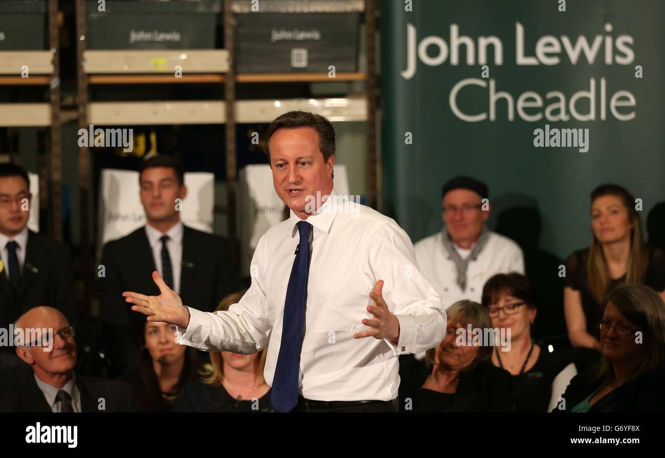 David Cameron in the North West Stock Photo - Alamy