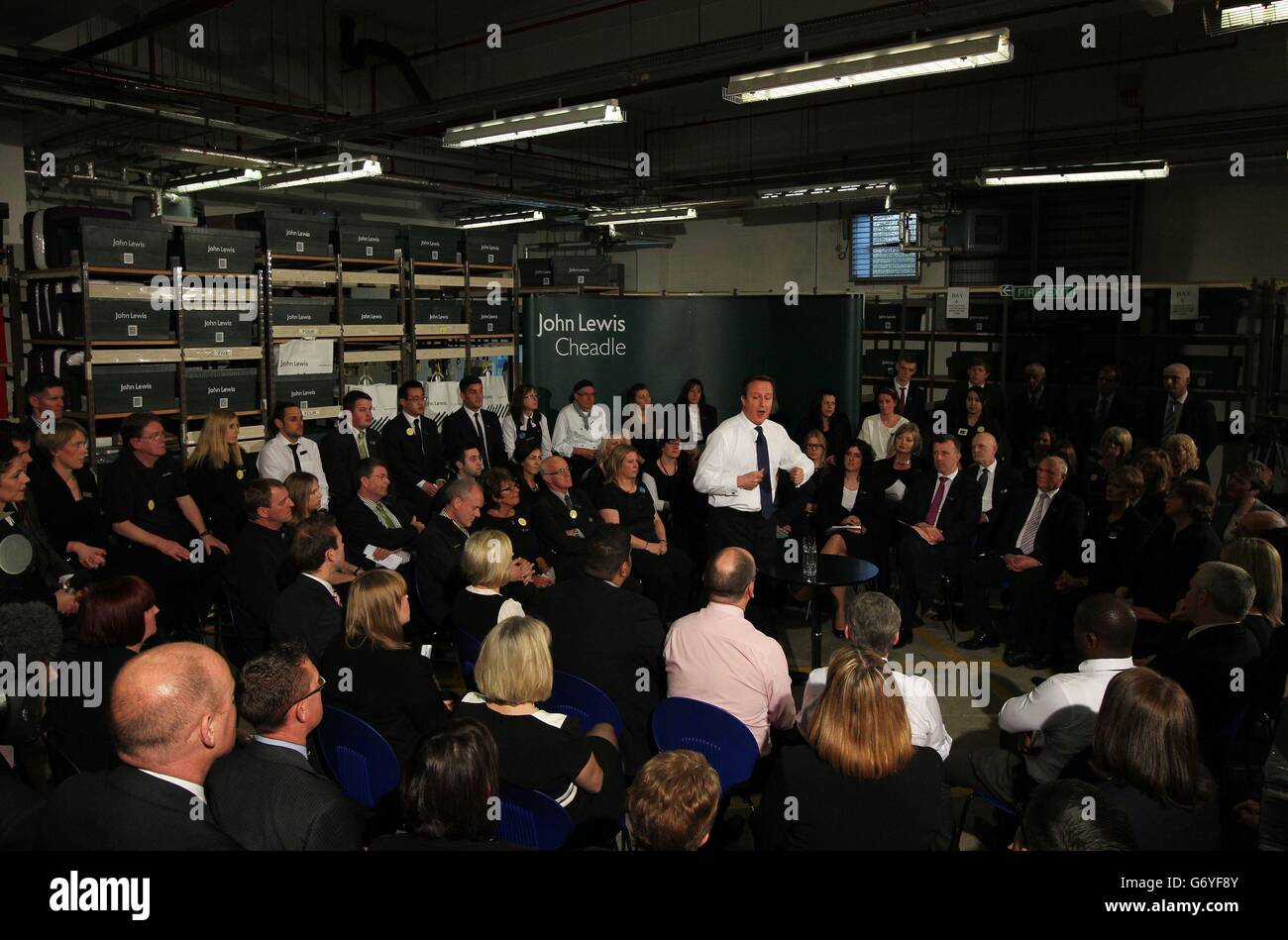 David Cameron in the North West Stock Photo - Alamy