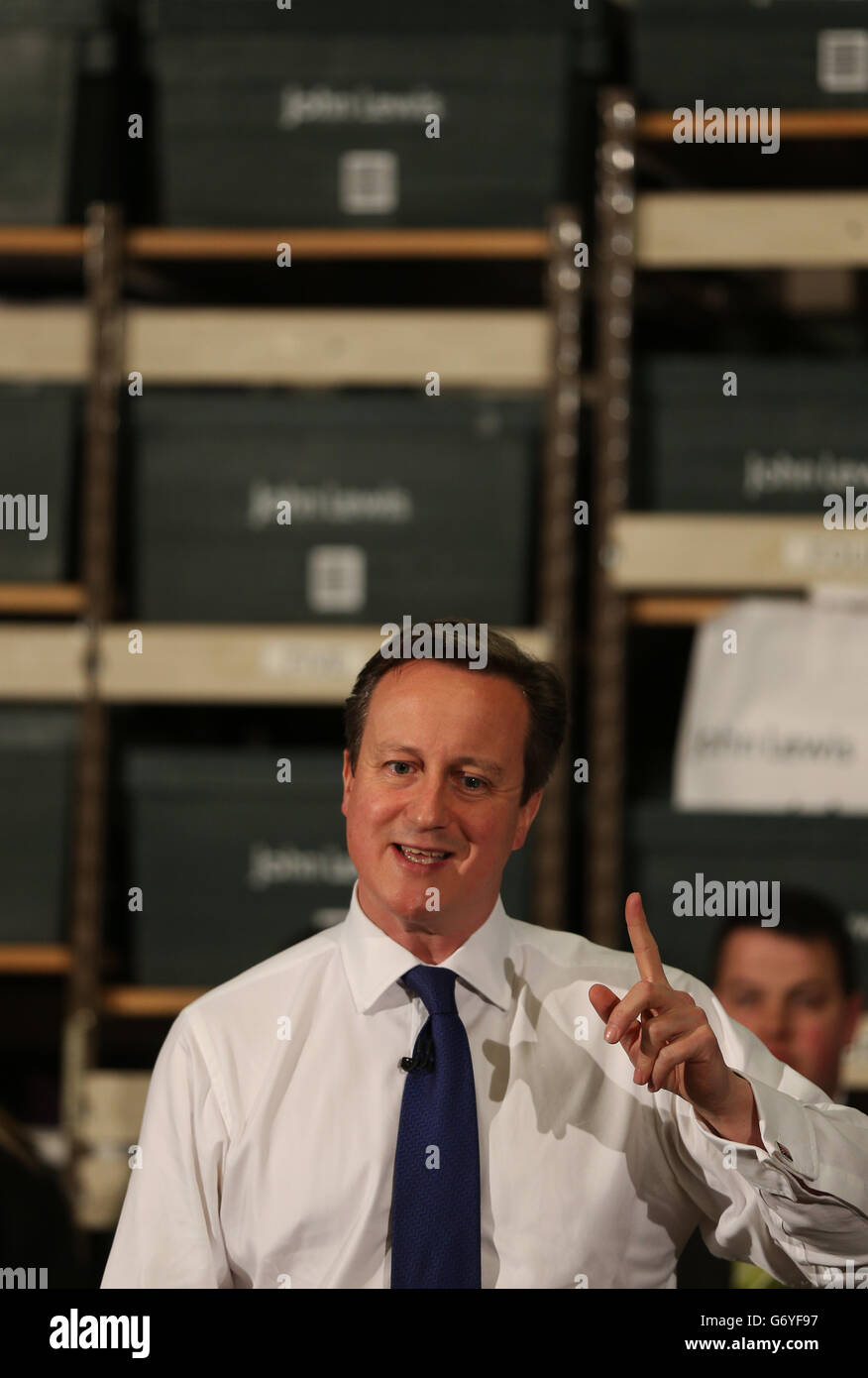 David Cameron in the North West Stock Photo - Alamy