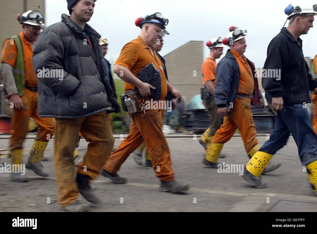 Miners leave wistow mine hi-res stock photography and images - Alamy