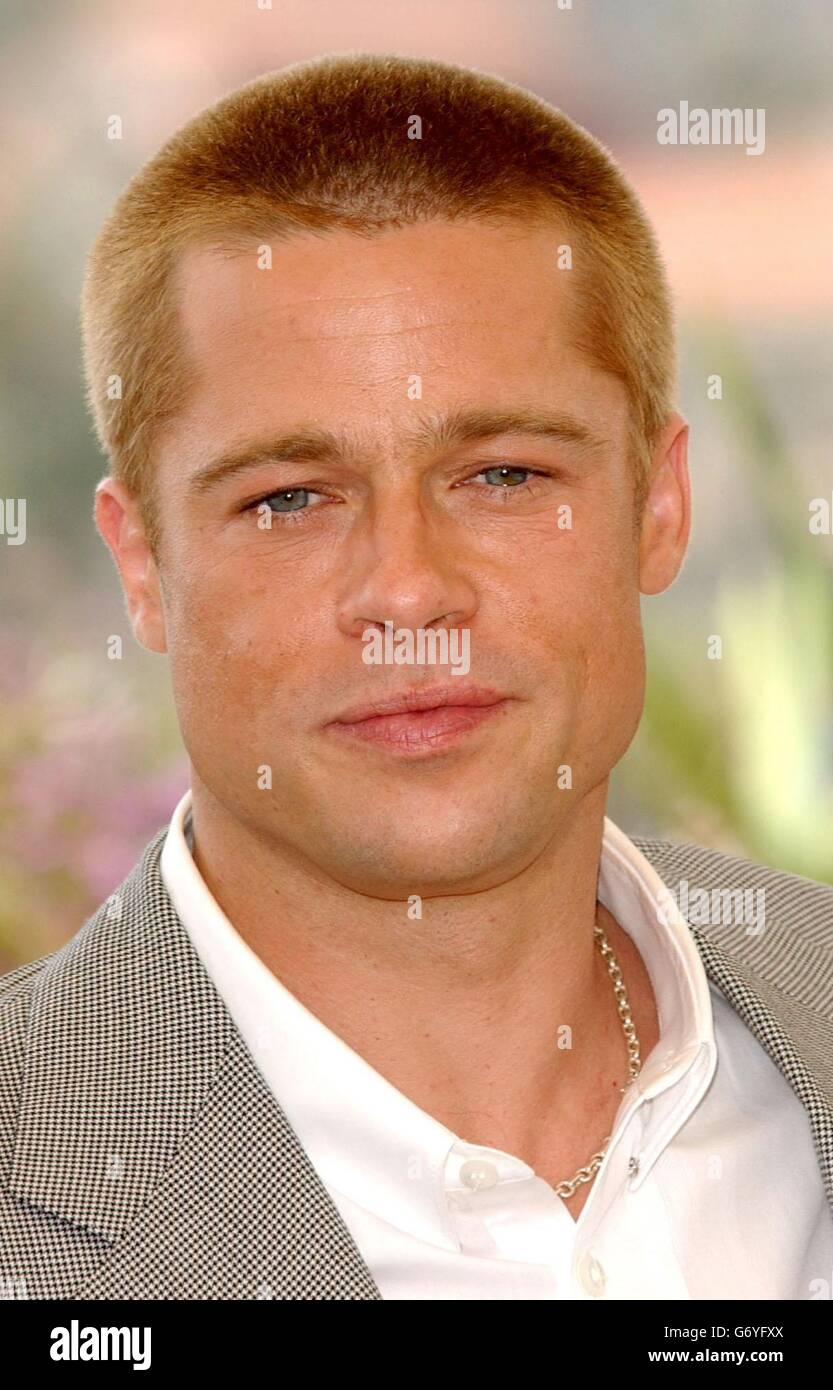 Actor Brad Pitt poses for photographers during a photocall to promote ...