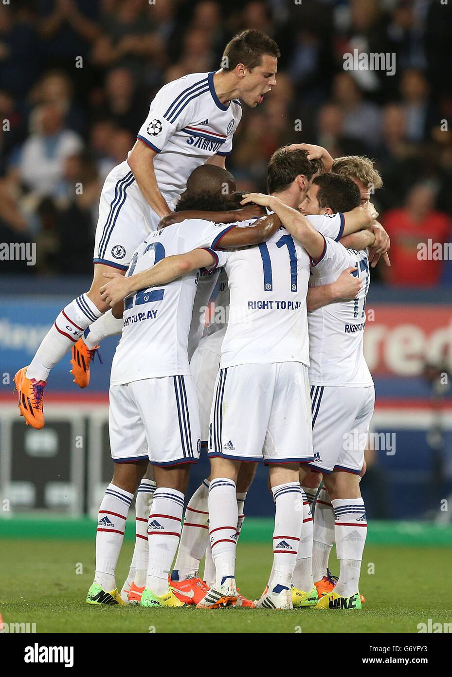 Chelsea eden hazard celebration hi-res stock photography and images - Alamy