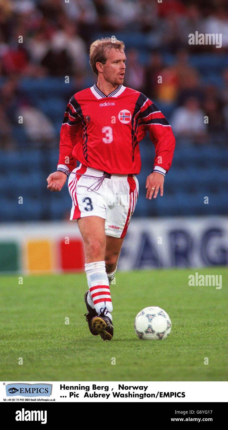 International Soccer - Norway vs Georgia. Henning Berg , Norway Stock ...
