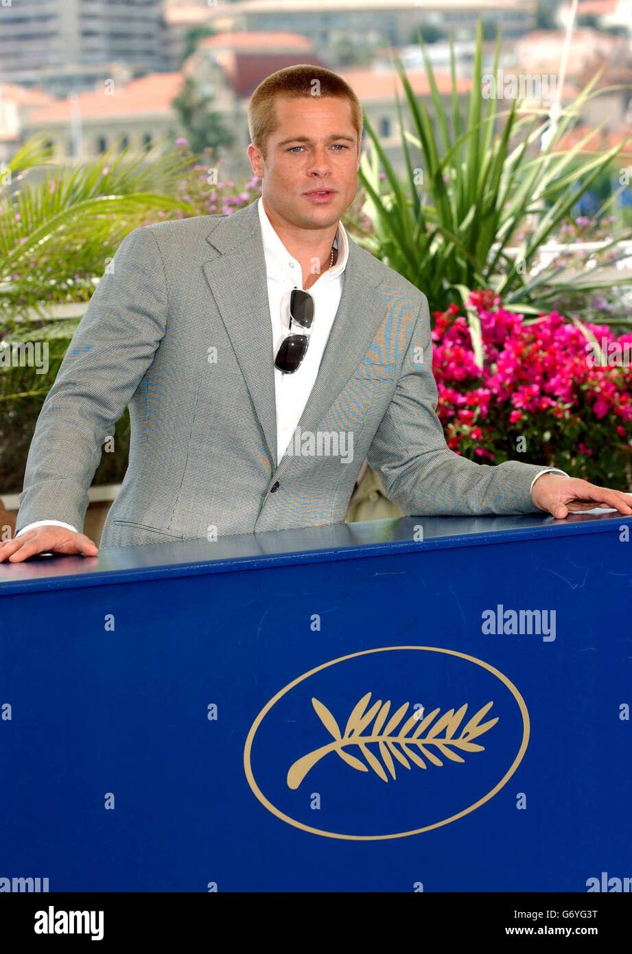 Actor Brad Pitt poses for photographers during a photocall to promote ...