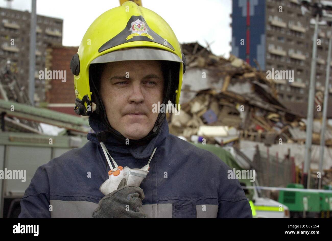 Fireman Raymond Maguire from the green watch shift from Cumbernauld ...