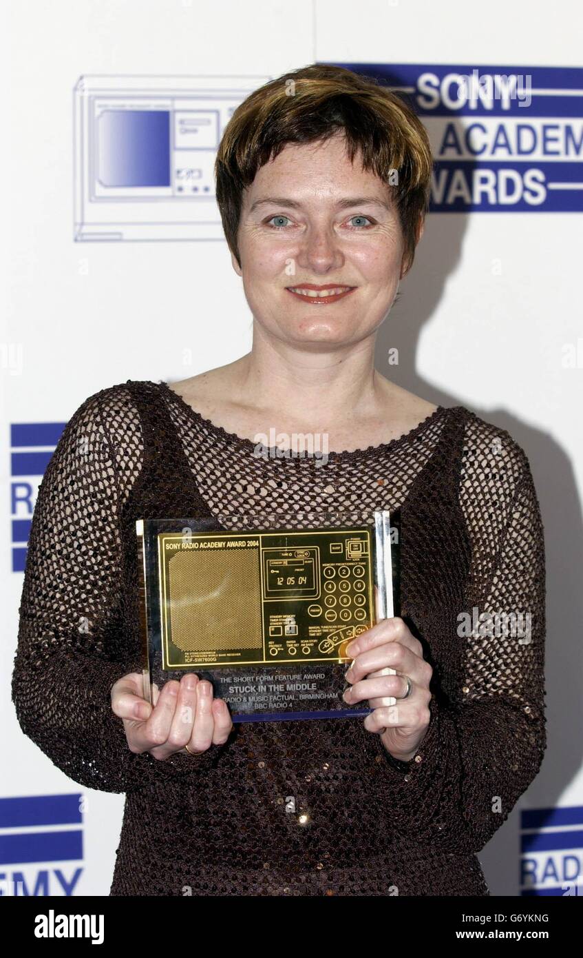 Showbiz celebrity awards ceremony radio awards award trophy sara conkey ...