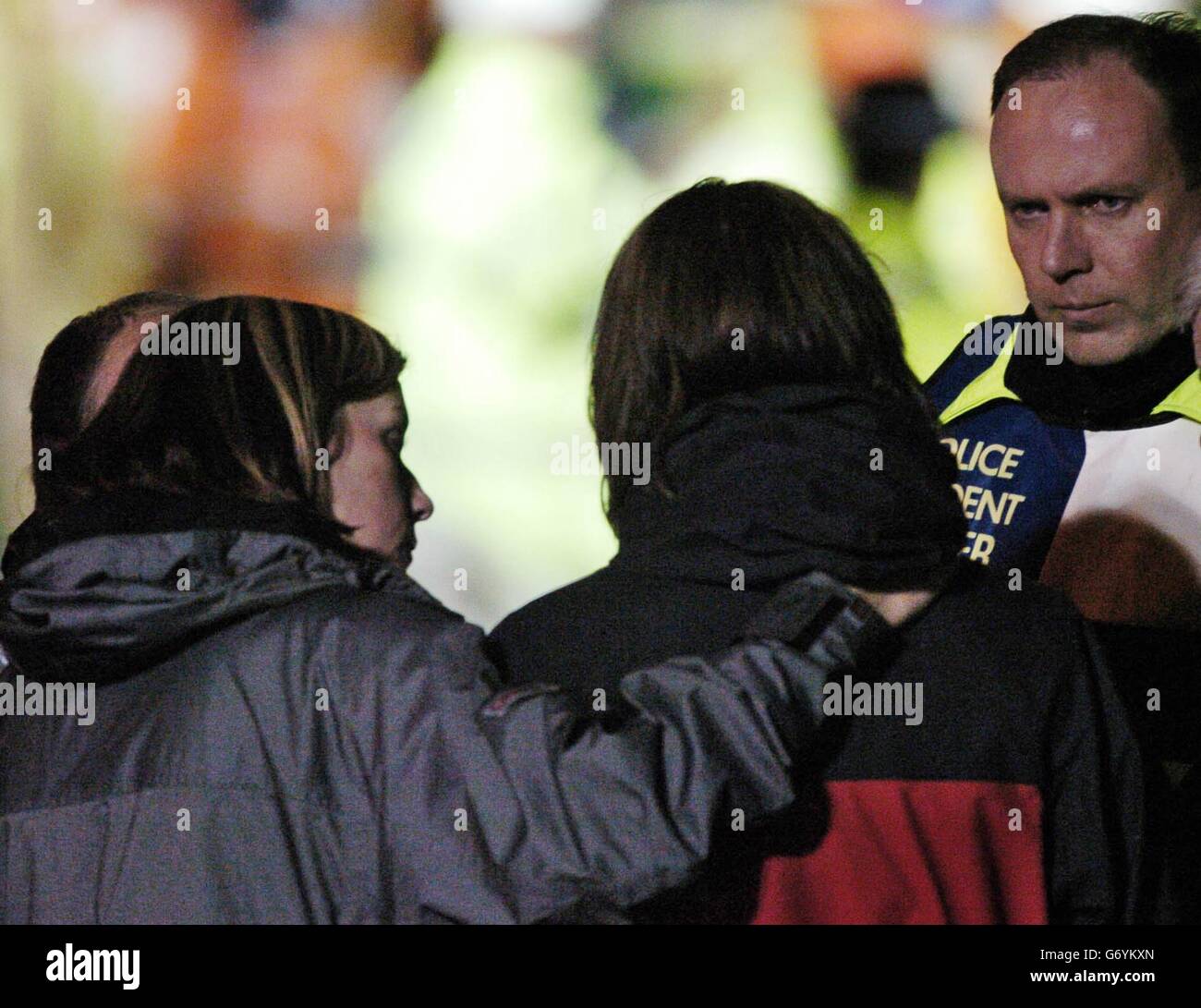 At the stockline plastics factory in glasgow which collapsed tuesday hi ...