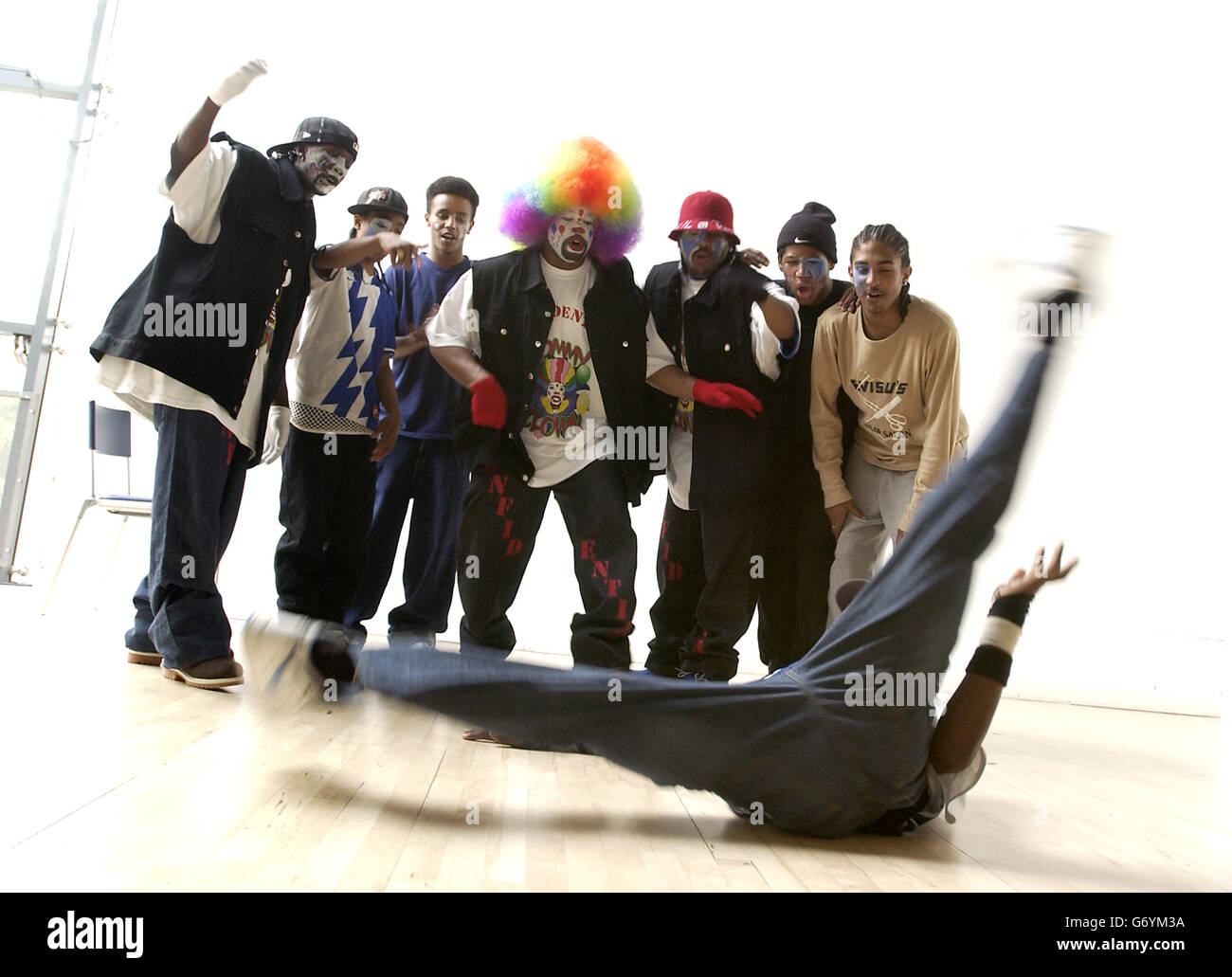 American breakdancing team tommy the clown 1st hi-res stock photography ...
